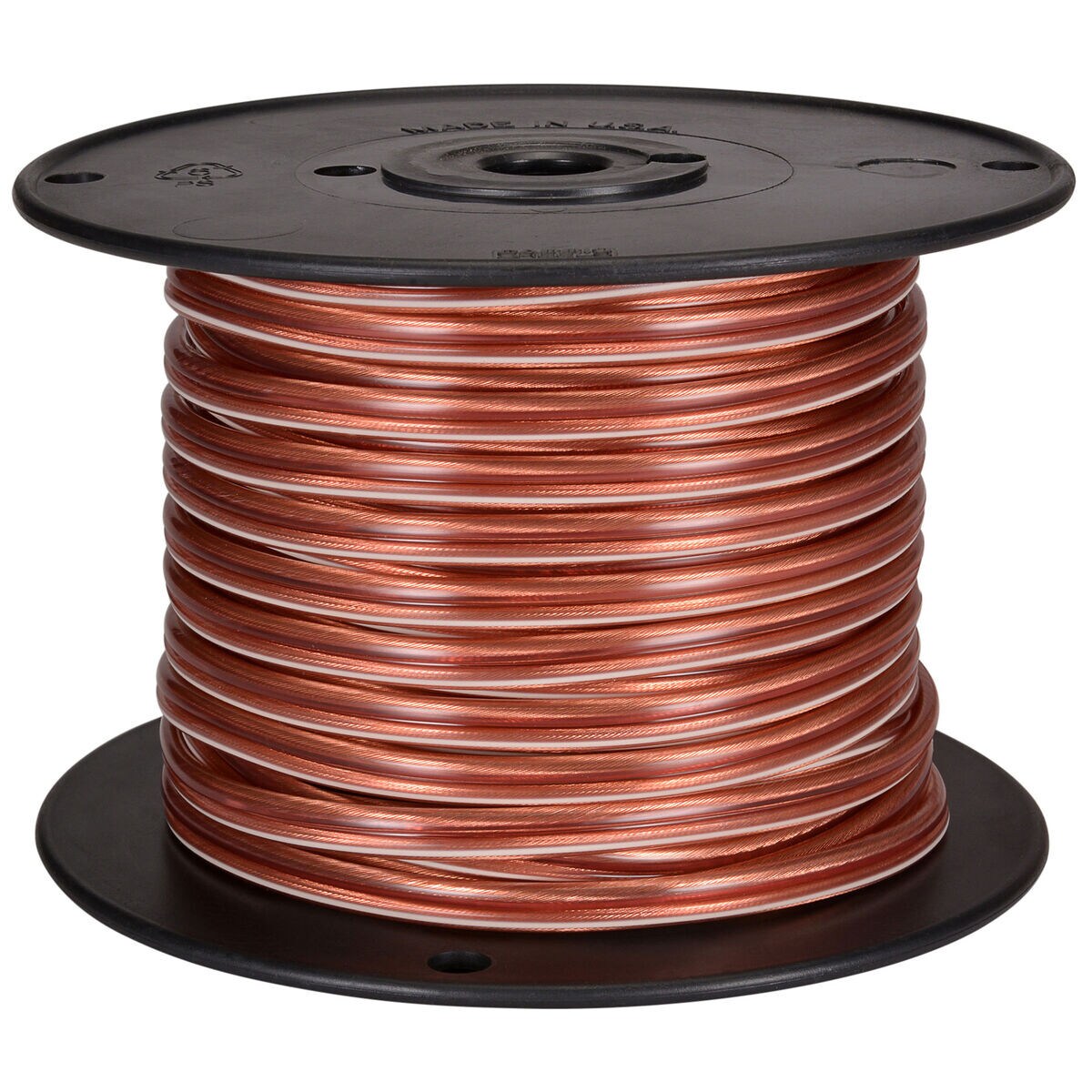 JSC Wire Speaker Wire Cable 12 AWG Clear 100 ft. USA